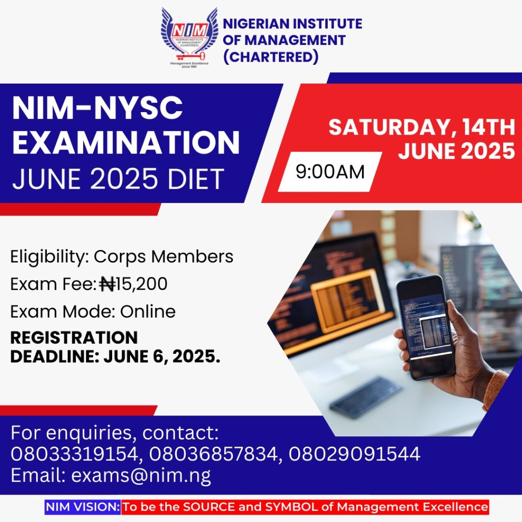 Nigerian Institute of Management (chartered)