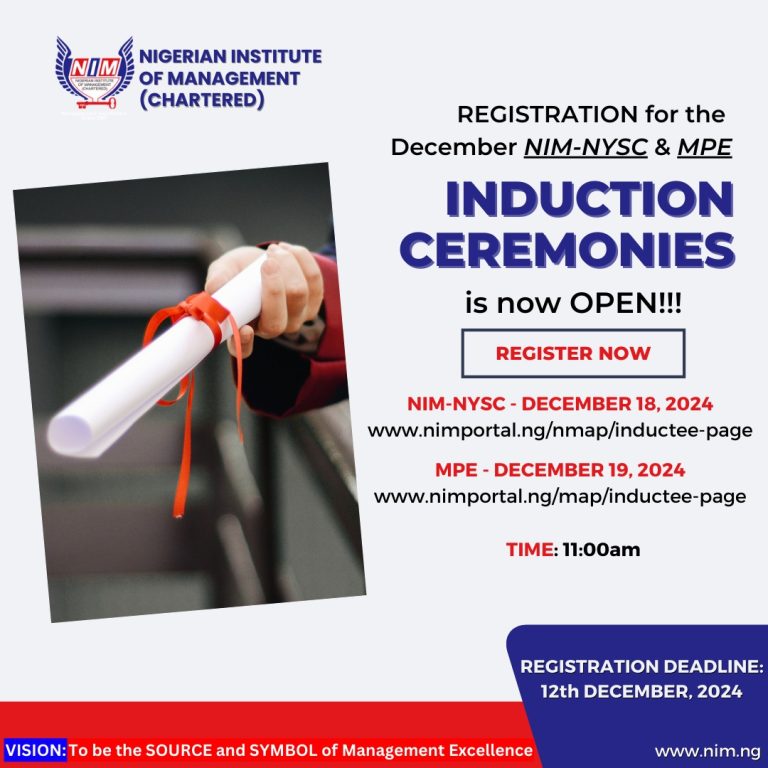 Nigerian Institute of Management (chartered)