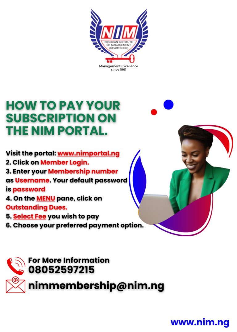 Nigerian Institute of Management (chartered)