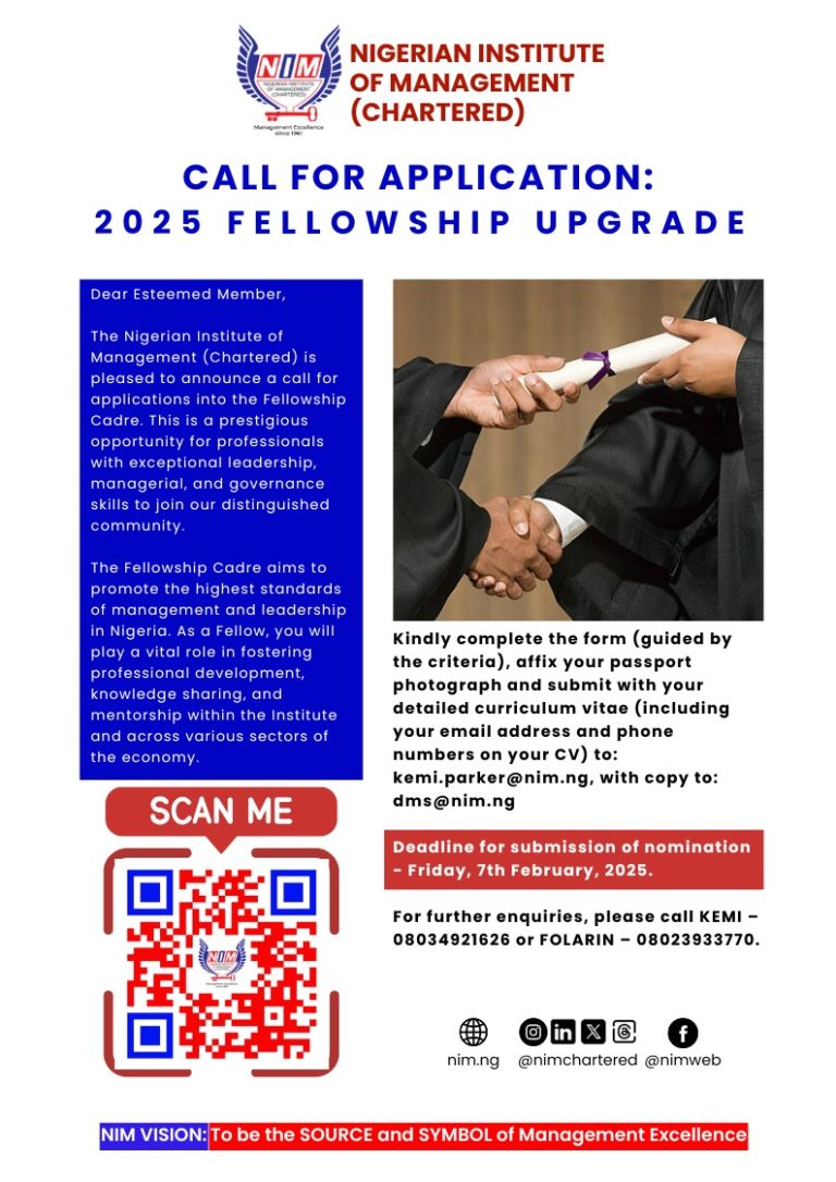 Nigerian Institute of Management (chartered)