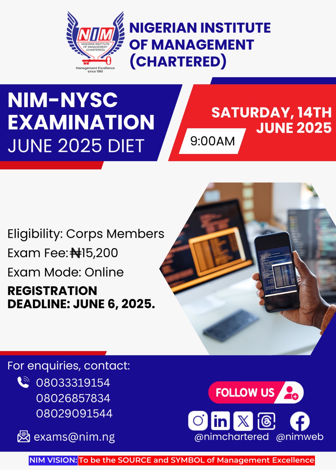 Nigerian Institute of Management (chartered)