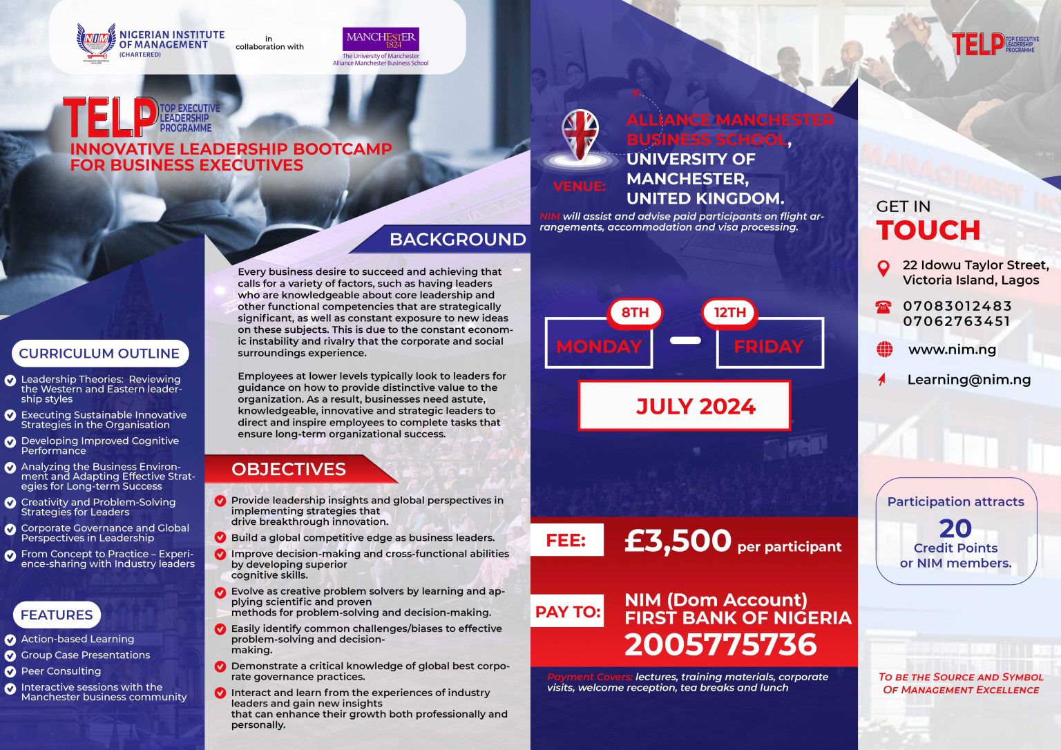 Nigerian Institute of Management (chartered)