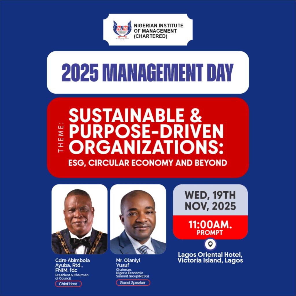2025 Management Day – Nigerian Institute of Management (chartered)